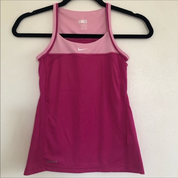 Nike | Tops | Nike Fit Dry Pink Workout Tank | Poshmark